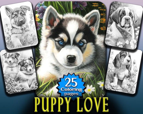 Puppy Love Coloring Pages