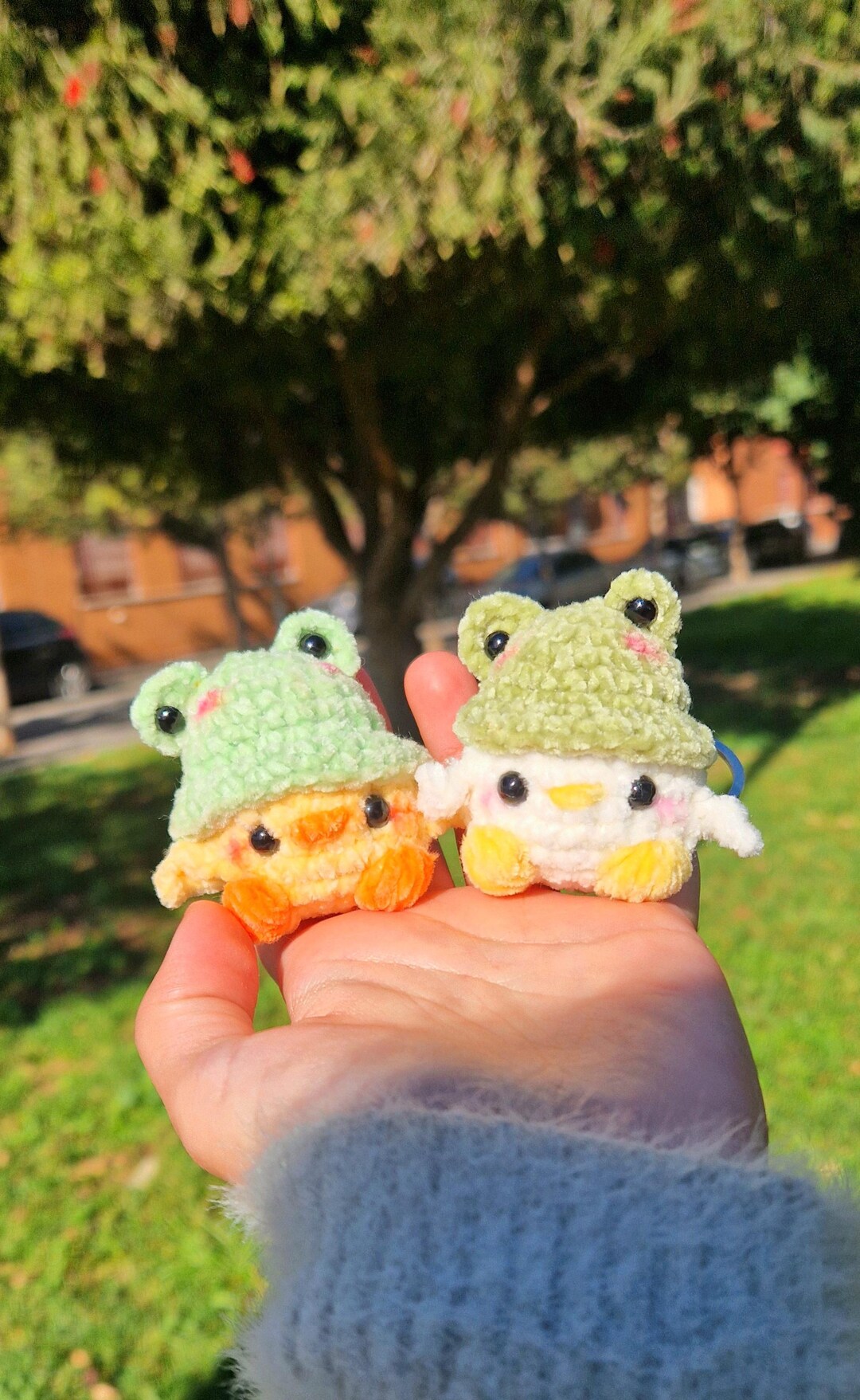 Crochet Chick Keychain, Kawaii Chick With Hat, Cute Gifts for Animal ...