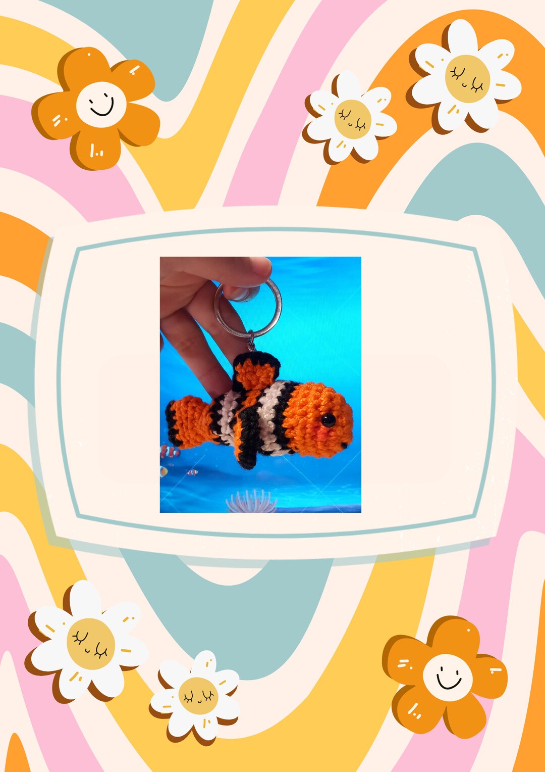 Easy Nemo Crochet Pattern, Fish Amigurumi Pattern PDF , Crochet Nemo ...