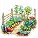Vegetable Garden Clipart 10 High Quality Jpgs, Scrapbooks, Digital ...