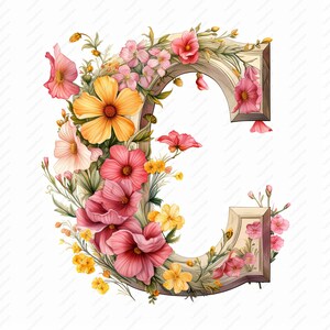 Letter C Clipart - 10 High Quality Jpgs, Alphabet Print, Scrapbooks ...
