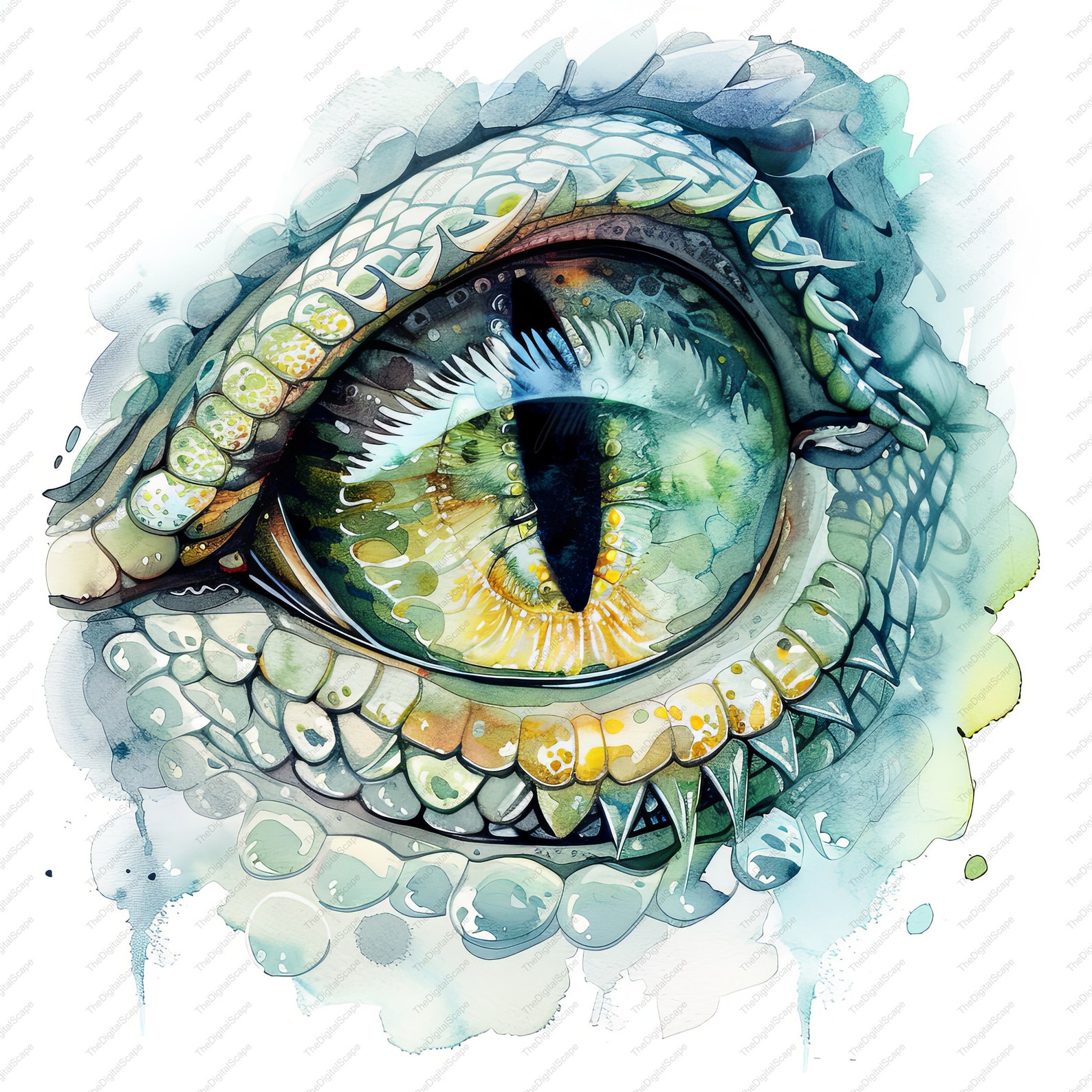 Dragon Eye Clipart – Fantasy Reptile Graphics (instant Download) - Etsy
