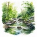Woodland Streams Clipart 10 High Quality Jpgs, Scrapbooks, Digital ...