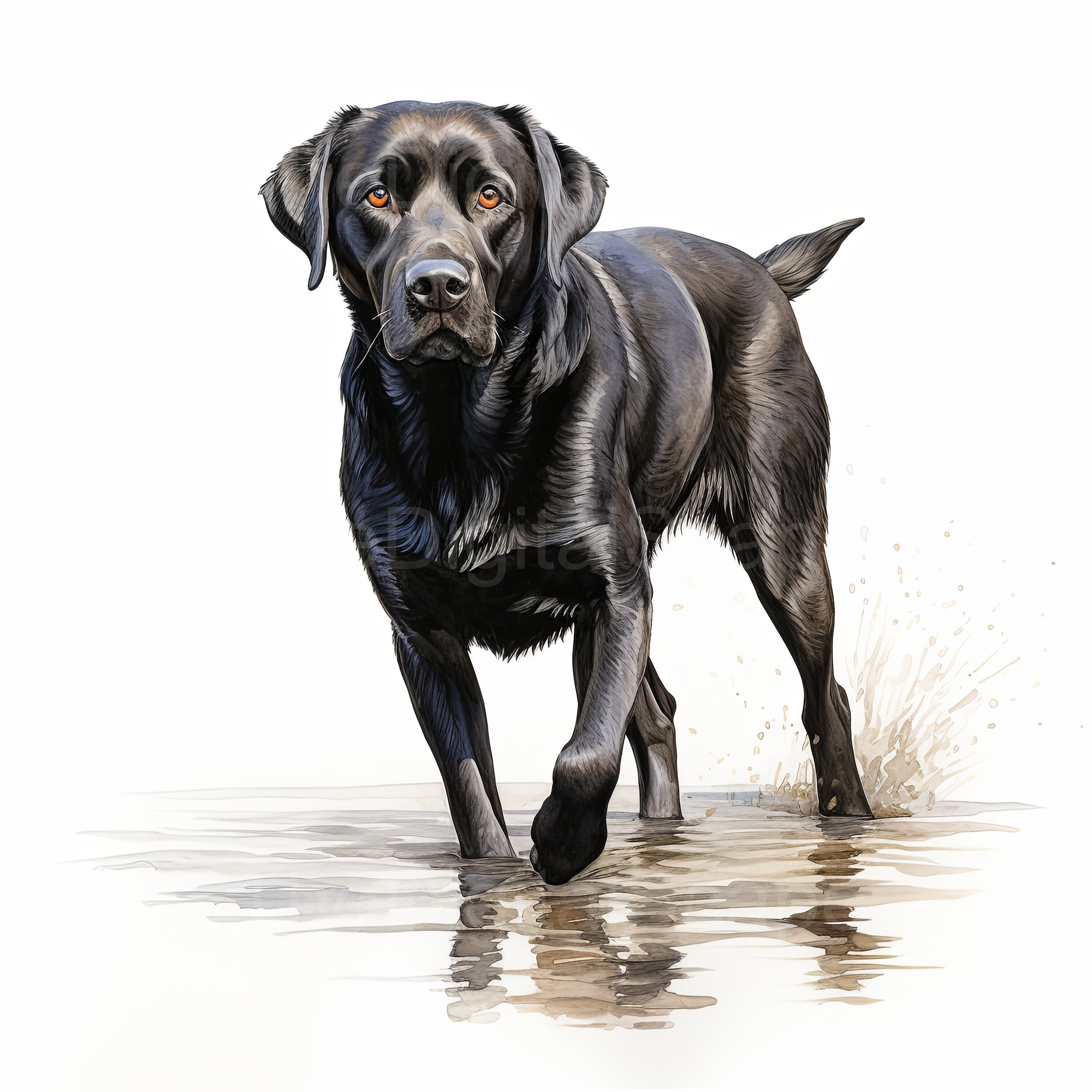 Black Labrador Clipart 10 High Quality Jpgs, Scrapbooks, Digital Craft ...
