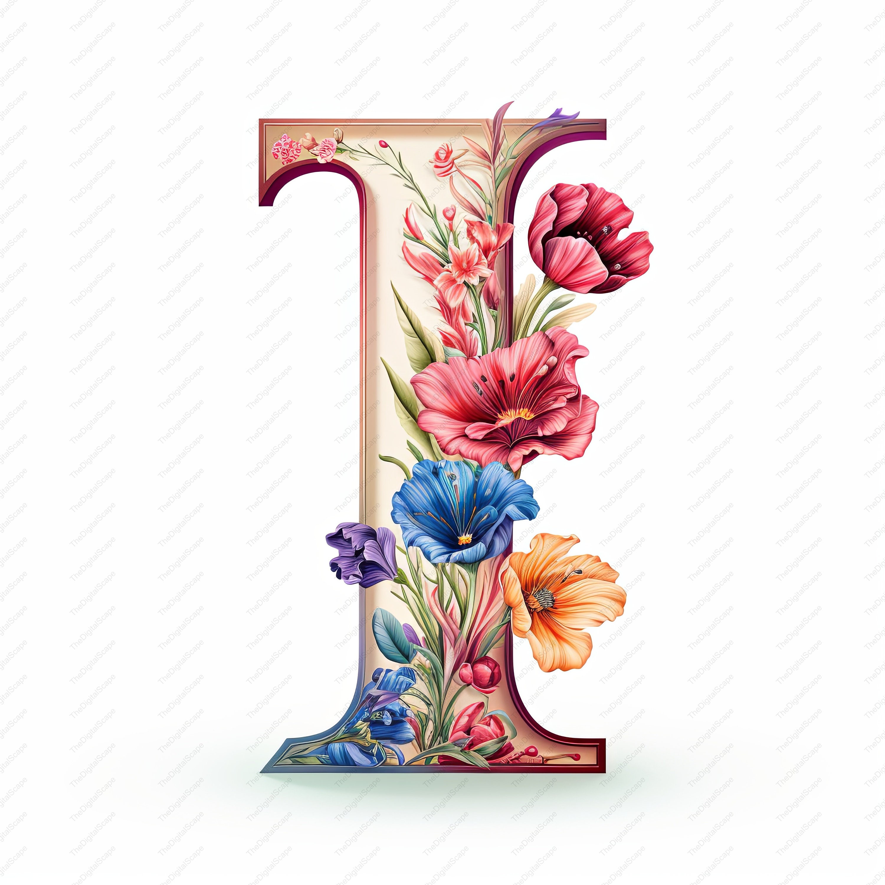 Letter I Clipart - 10 High Quality Jpgs, Alphabet Print, Scrapbooks ...