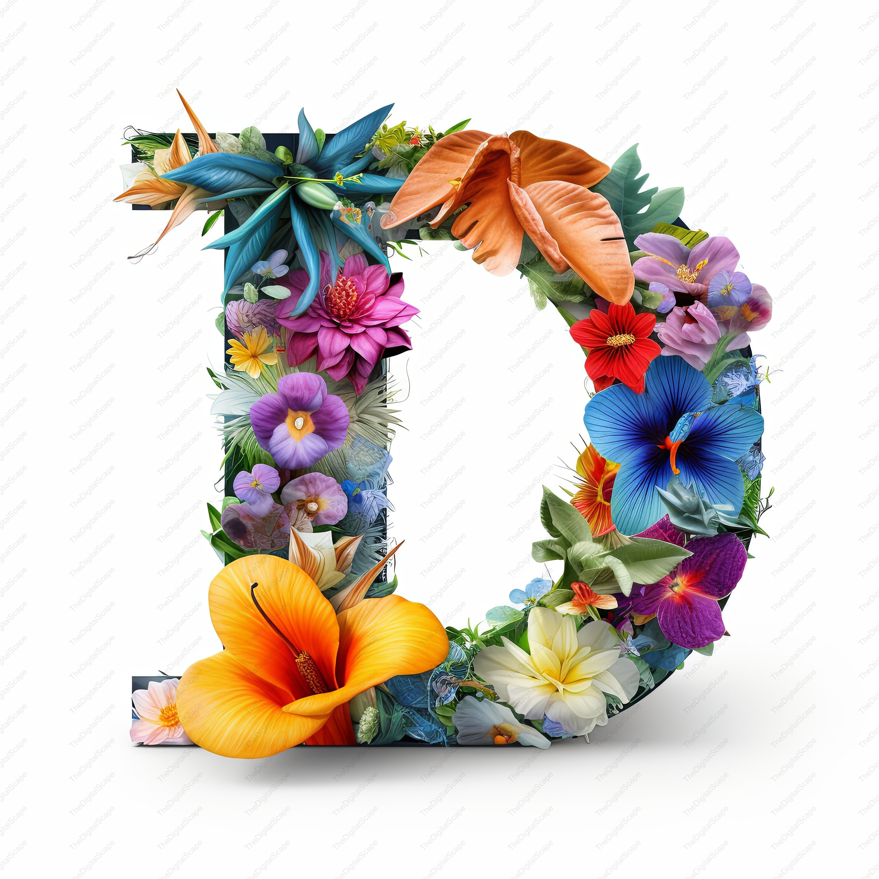 Letter D Clipart 10 High Quality Jpgs, Alphabet Print, Scrapbooks ...