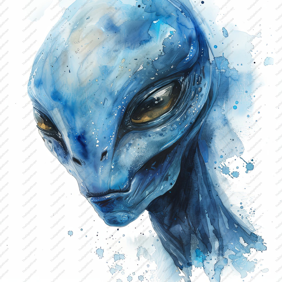 10 Alien Supernatural Clipart - High Quality Jpgs, Scrapbooks, Digital ...