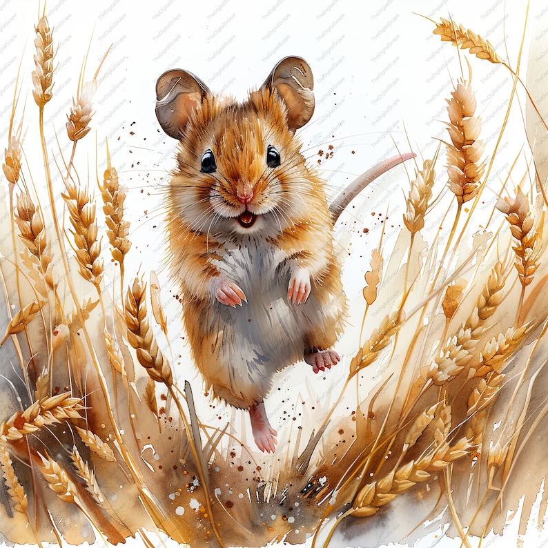 Field Mouse Clipart - High Quality Jpgs for Commercial Use (instant ...