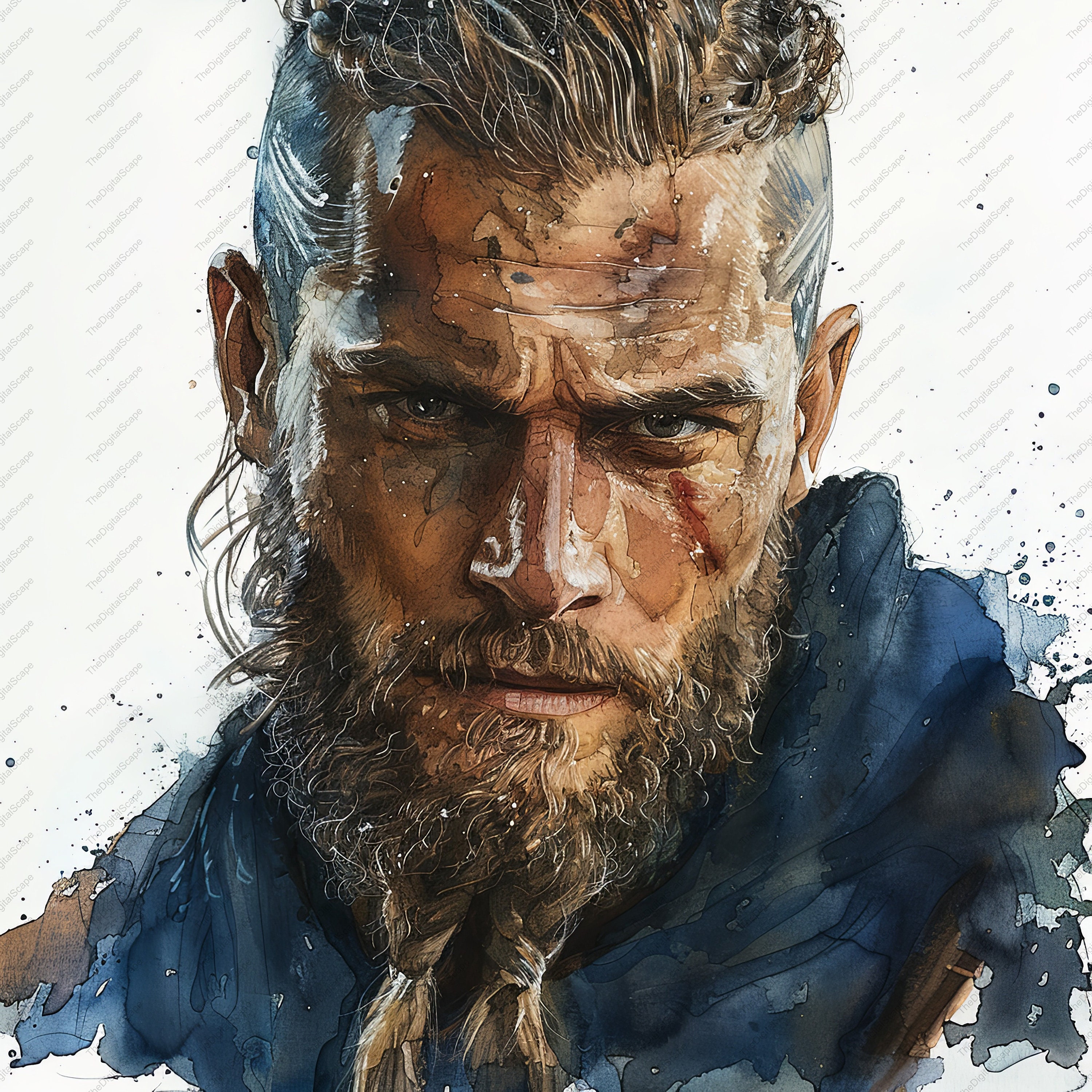 10 Viking Portraits Clipart High Quality Jpgs, Scrapbooks, Digital ...