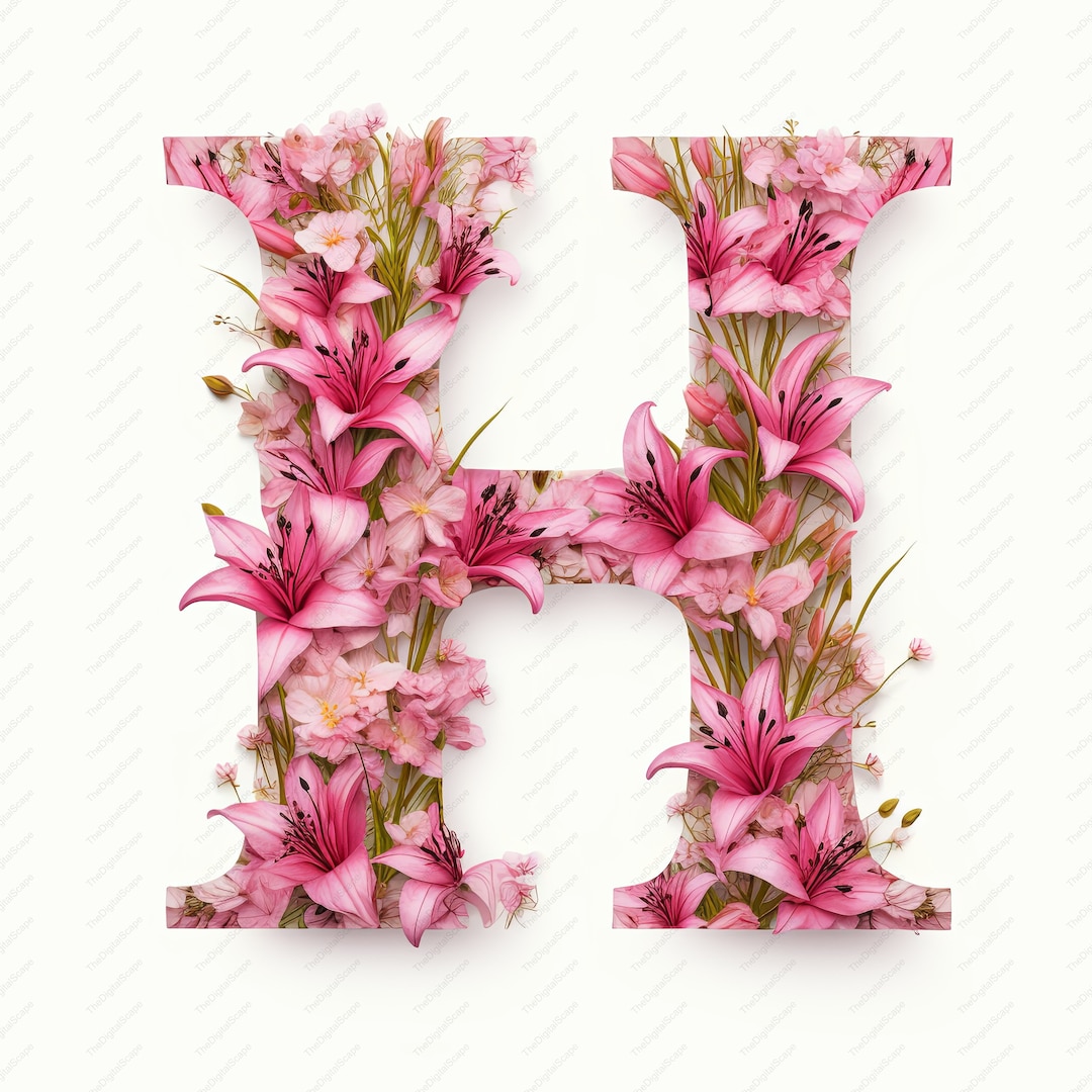 Letter H Clipart - 10 High Quality Jpgs, Alphabet Print, Scrapbooks ...