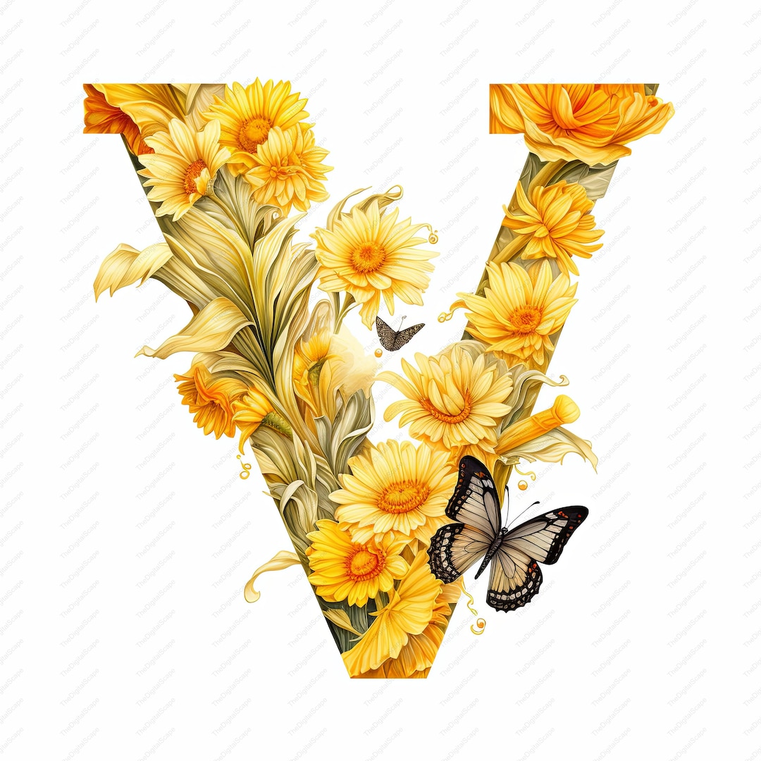 Letter V Clipart - 10 High Quality Jpgs, Alphabet Print, Scrapbooks ...