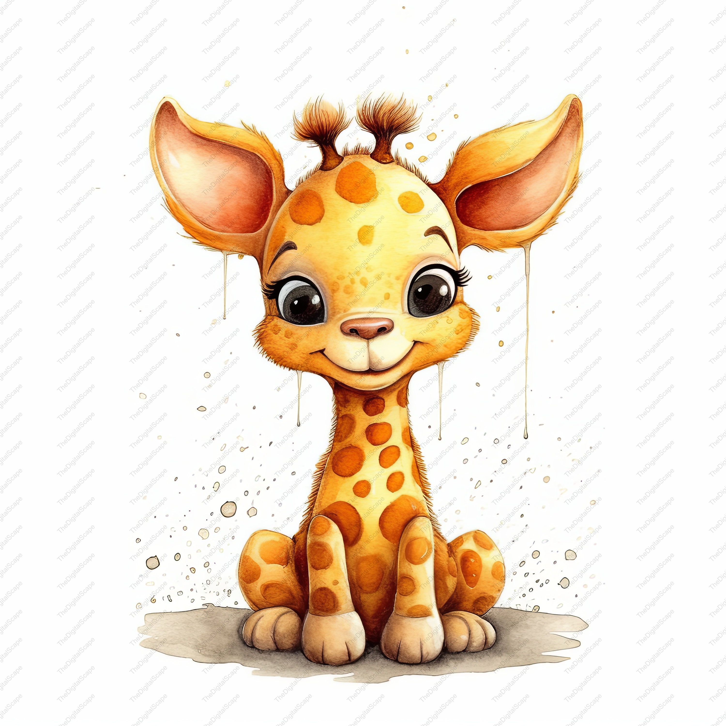 Cute Baby Giraffe Clipart 10 High Quality Jpgs, Scrapbooks, Digital ...