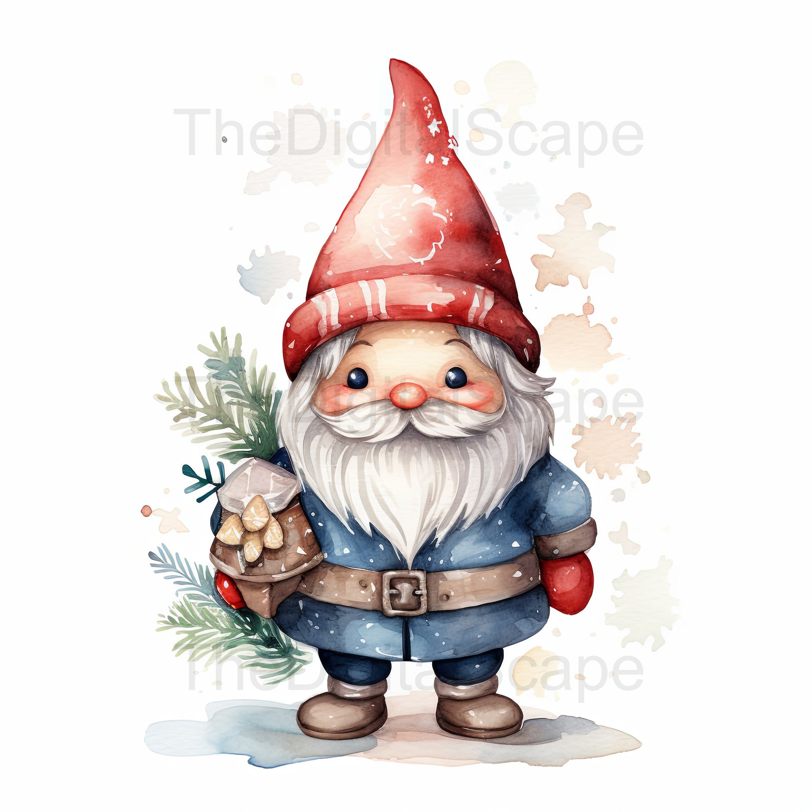 Christmas Gnome Clipart – Holiday JPG Images (instant Download) - Etsy