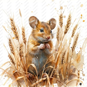 10 Field Mouse Clipart - High Quality Jpgs, Scrapbooks, Digital Craft ...