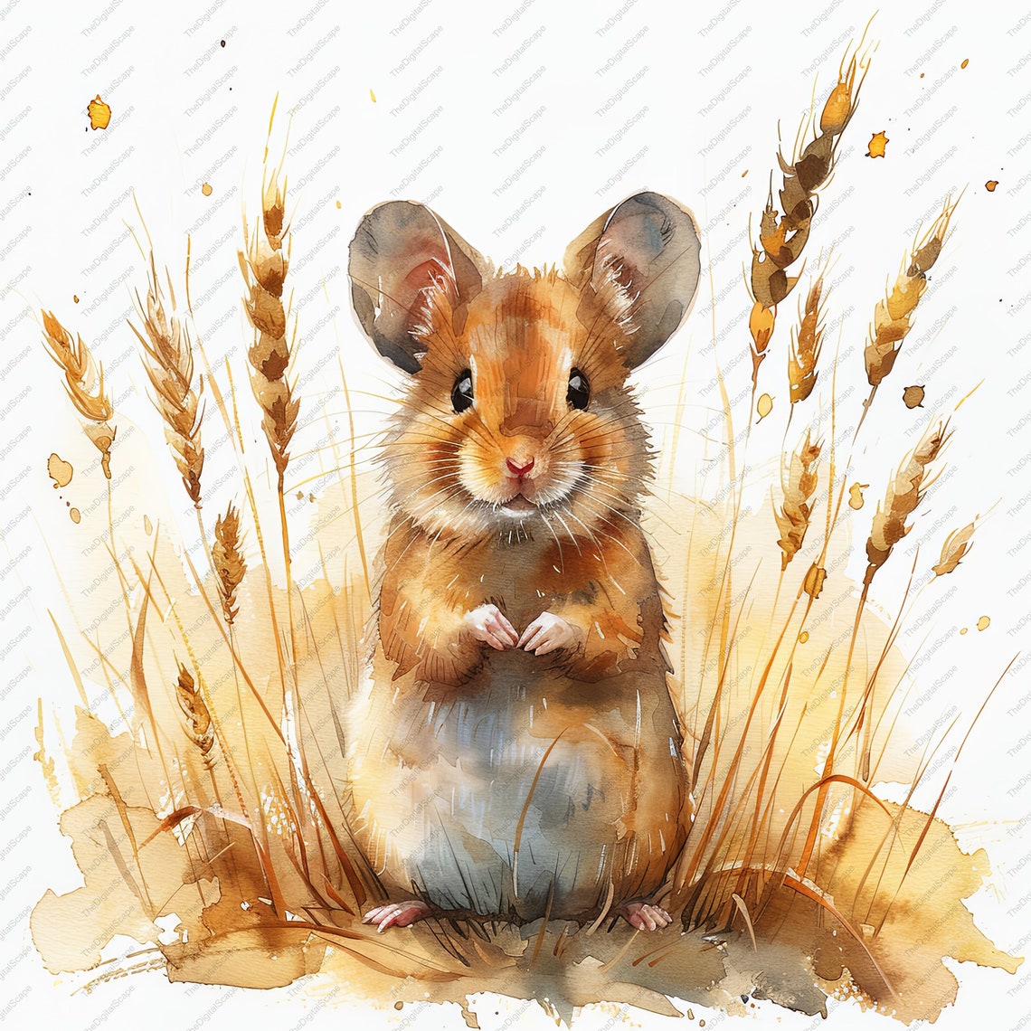 10 Field Mouse Clipart - High Quality Jpgs, Scrapbooks, Digital Craft ...