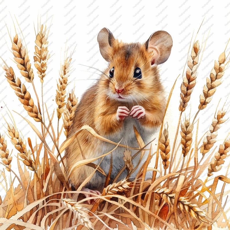 10 Field Mouse Clipart - High Quality Jpgs, Scrapbooks, Digital Craft ...