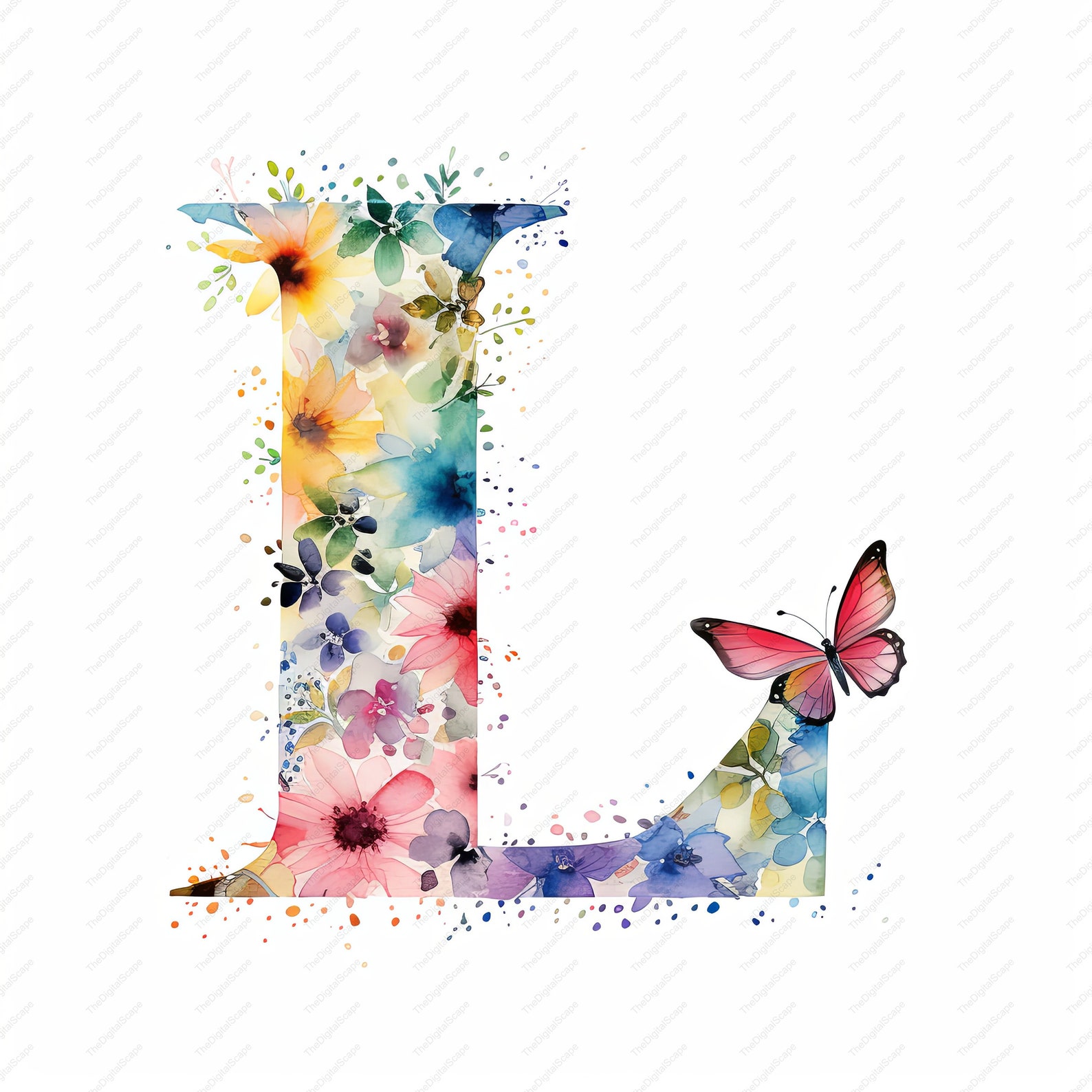 Letter L Clipart 10 High Quality Jpgs, Alphabet Print, Scrapbooks ...