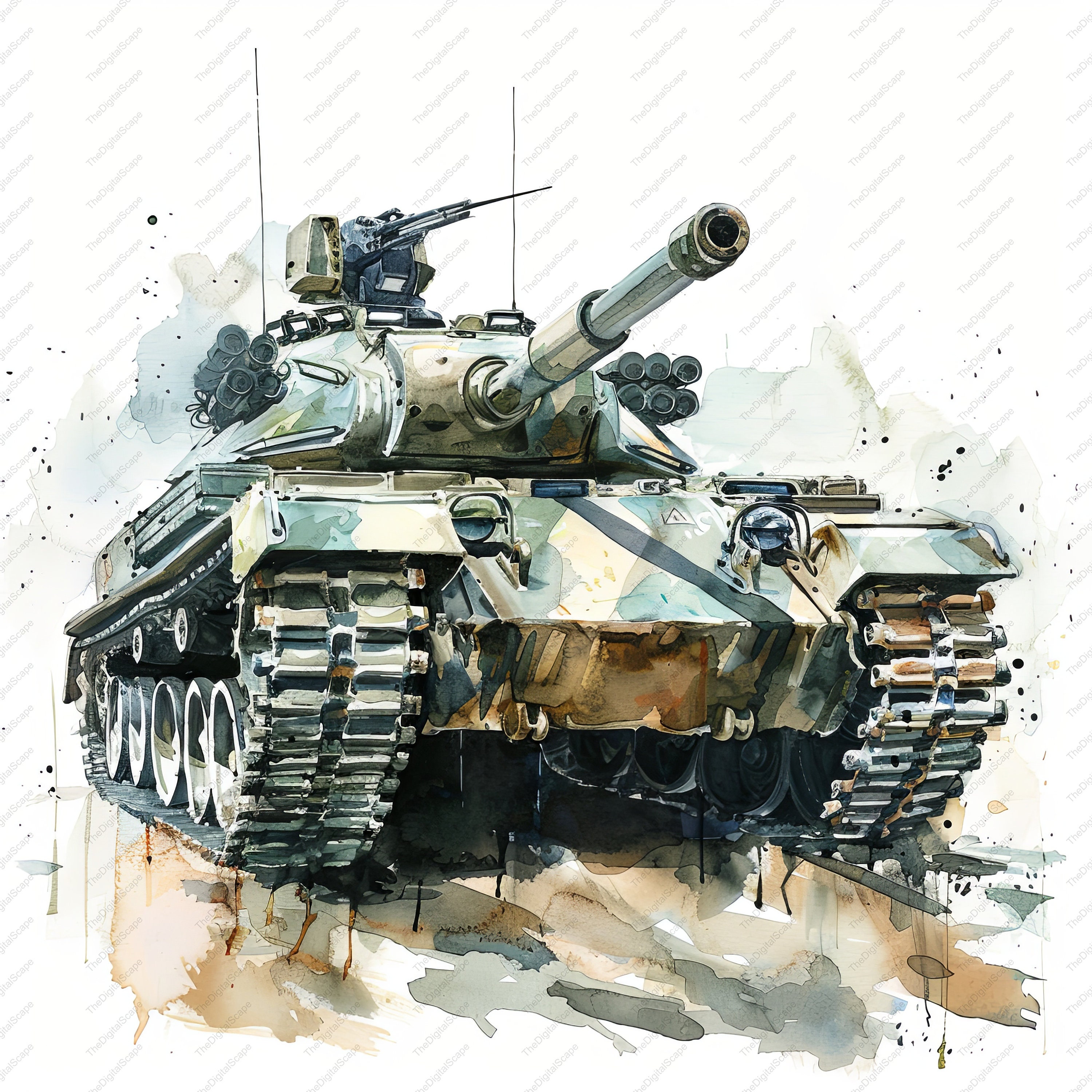 10 Army Tanks Clipart 10 High Quality Jpgs, Scrapbooks, Digital Craft ...