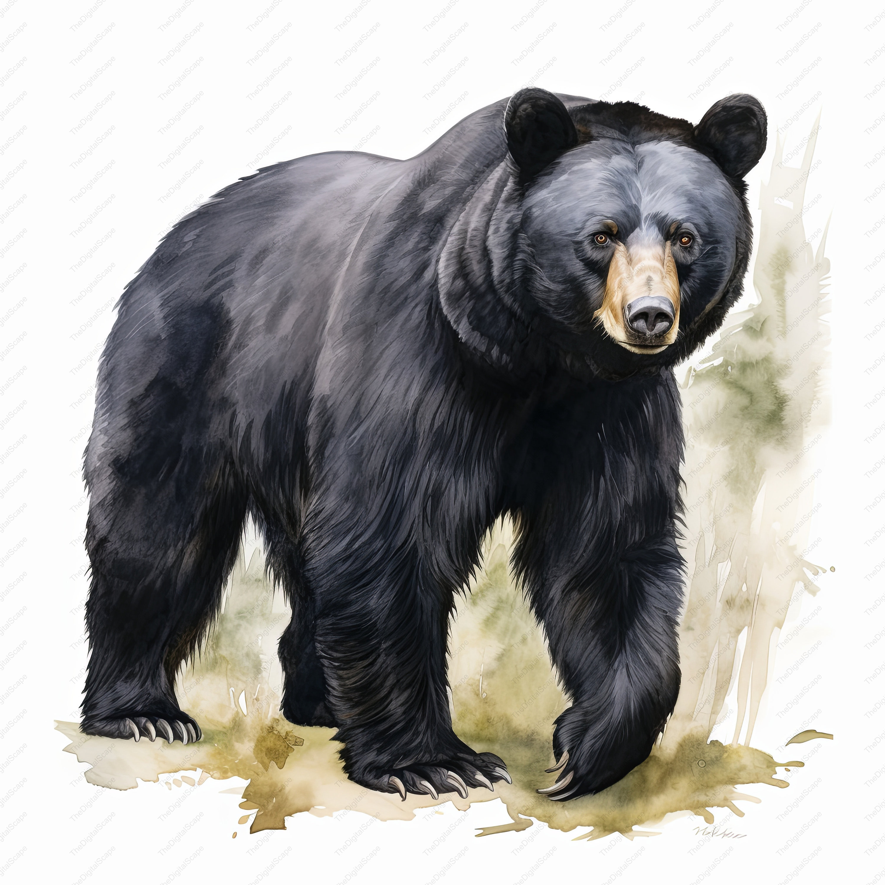 Black Bear Clipart 10 High Quality Jpgs, Scrapbooks, Digital Craft ...