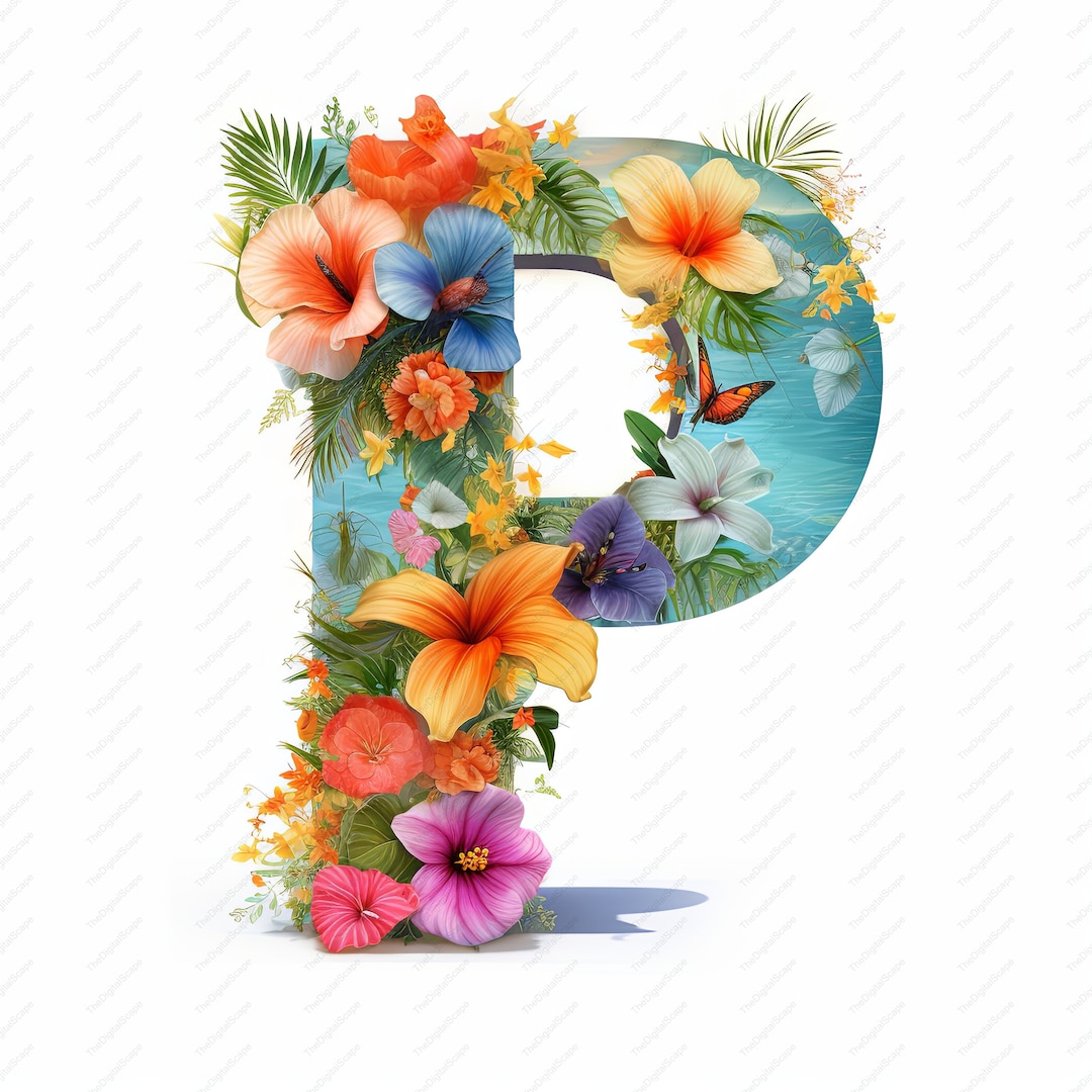 Letter P Clipart - 10 High Quality Jpgs, Alphabet Print, Scrapbooks ...