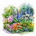 10 Summer Gardens Clipart High Quality Jpgs, Scrapbooks, Digital Craft ...