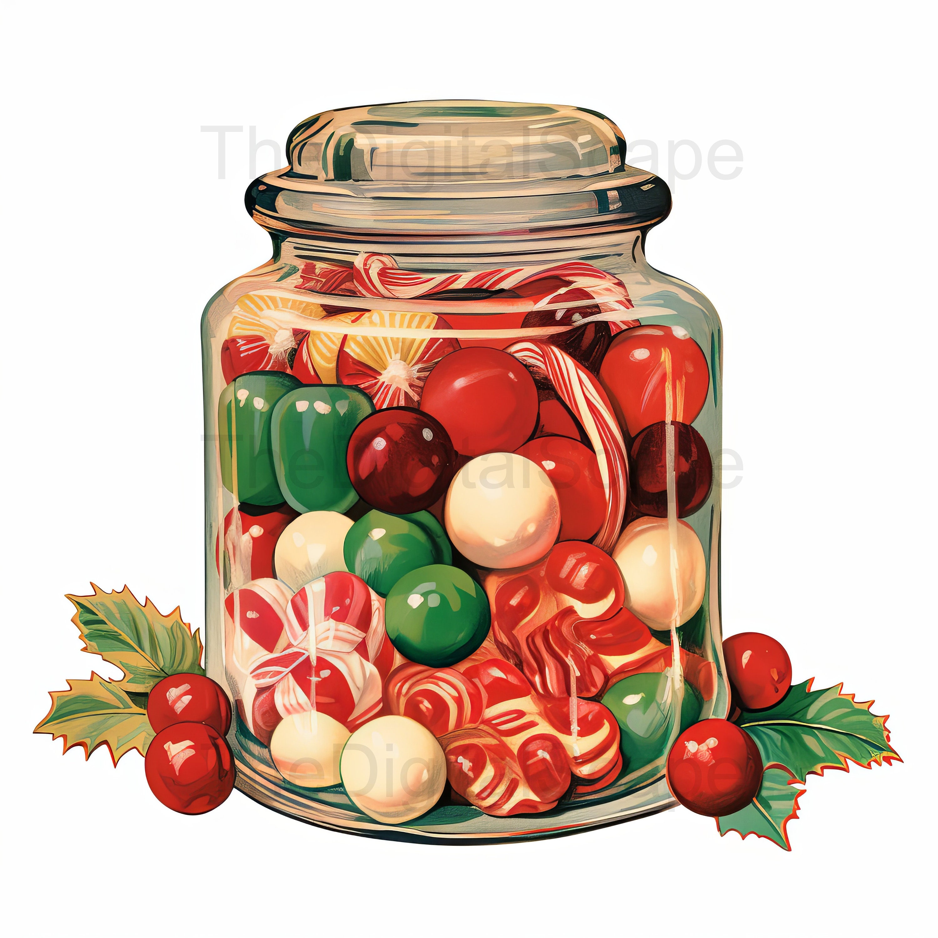 Retro Candy Jar Clipart – High-quality JPG Images (instant Download) - Etsy