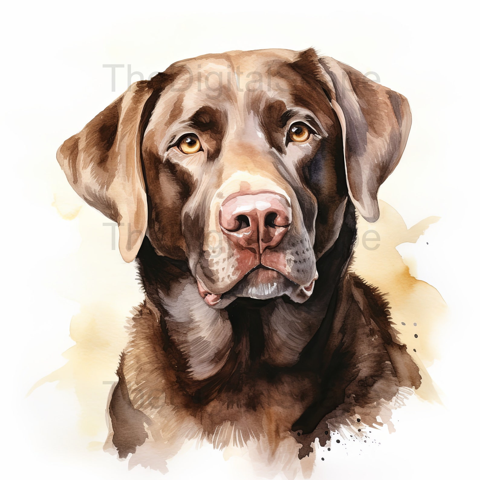 Chocolate Labrador Clipart – High Quality Dog Jpgs (instant Download ...