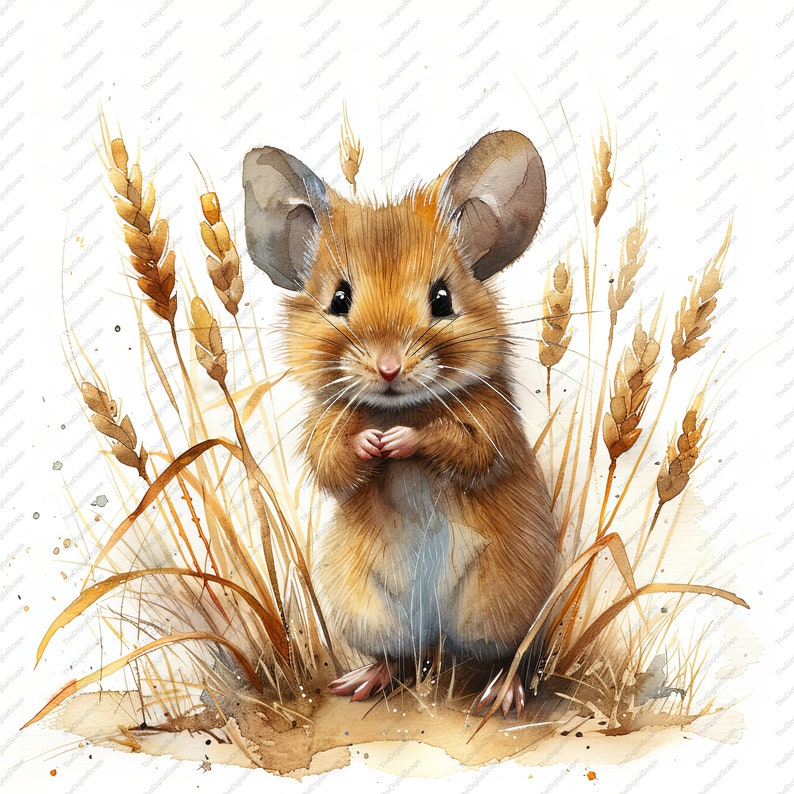 10 Field Mouse Clipart - High Quality Jpgs, Scrapbooks, Digital Craft ...