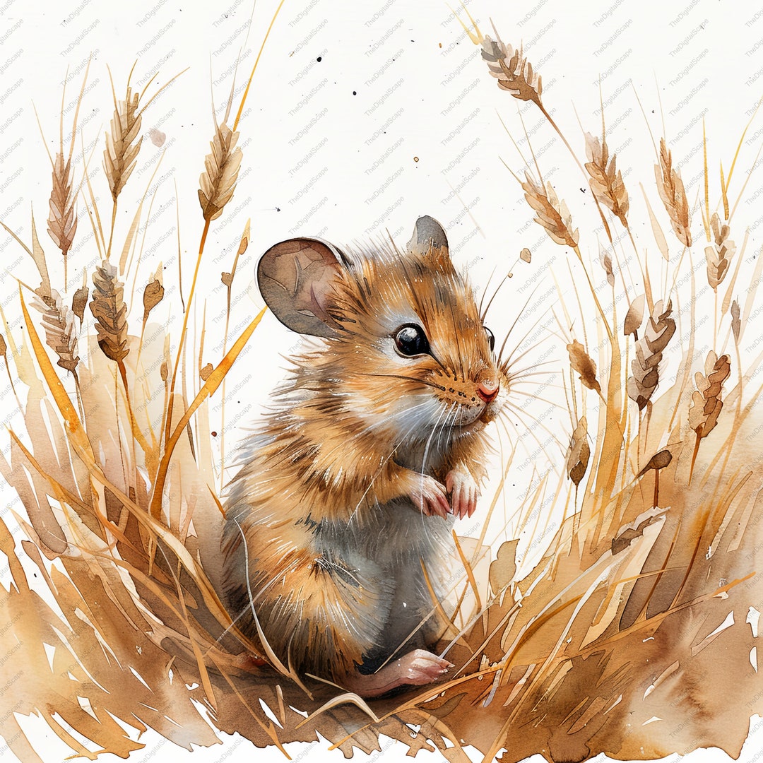 Field Mouse Clipart - High Quality Jpgs for Commercial Use (instant ...