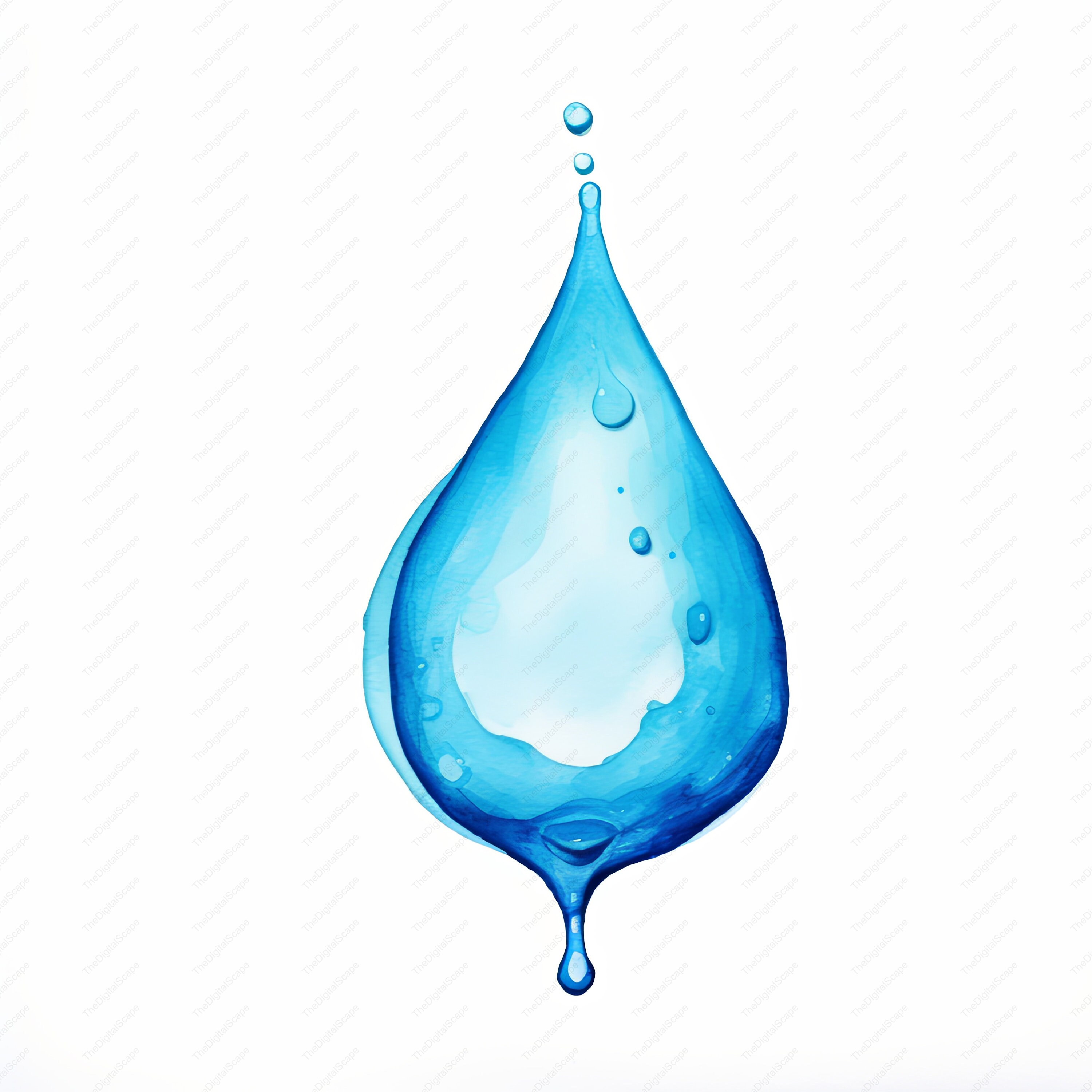 Water Droplet Clipart – High Quality Jpgs, Commercial Use (instant ...