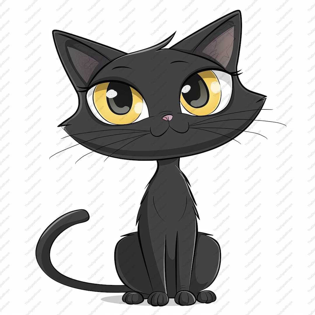 10 High Quality Designs of Cartoon Cats Clip Art 10 Jpgs - Digital ...