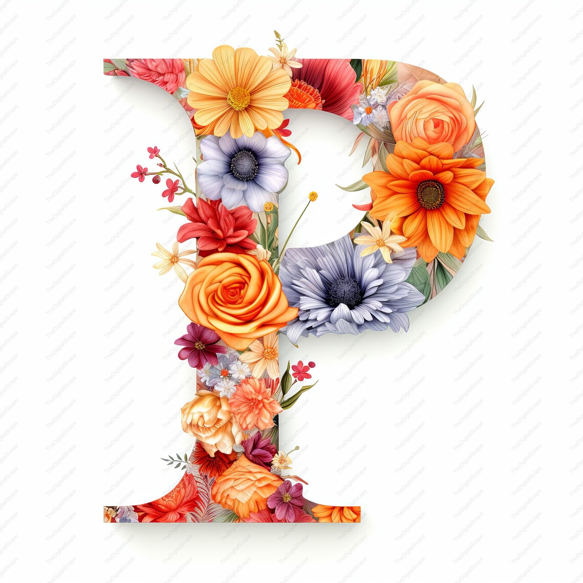 Letter P Clipart 10 High Quality Jpgs, Alphabet Print, Scrapbooks ...