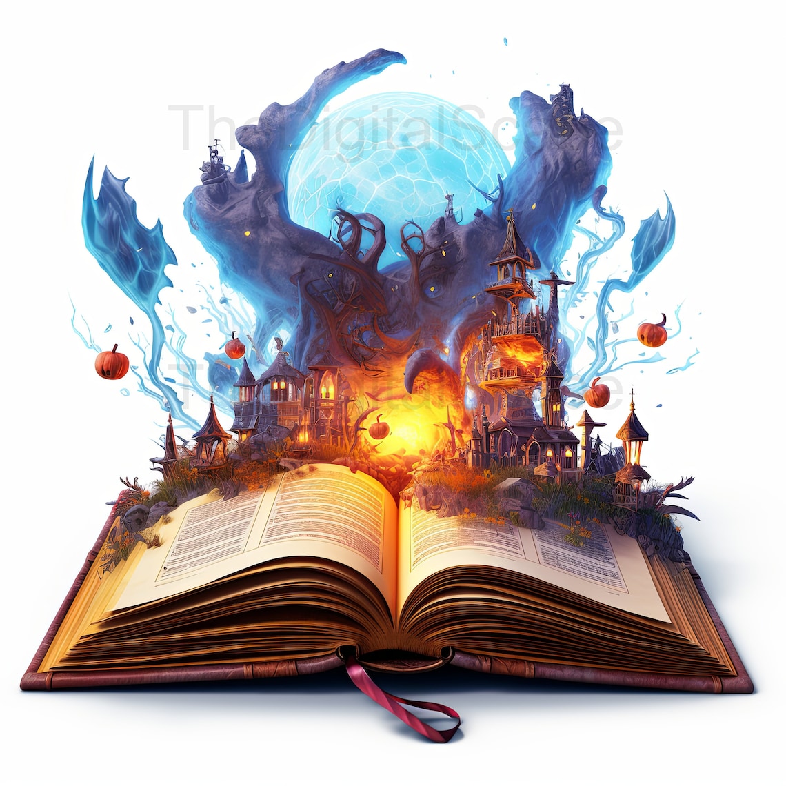 Fantasy Open Books Clipart 20 High Quality Jpgs, Scrapbooks, Digital ...