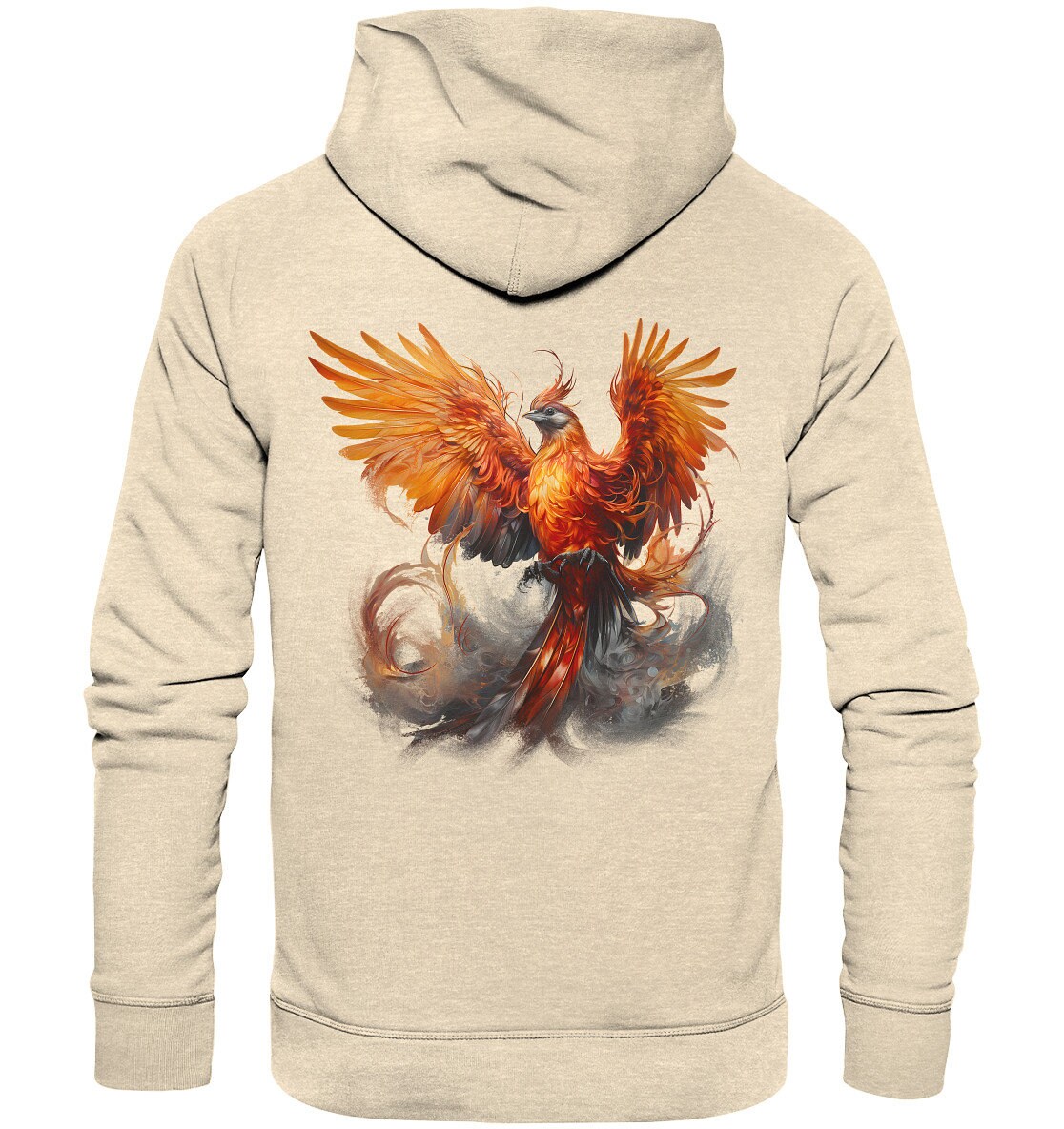 Phoenix Hoodie, Organic Cotton Hoodie, Mens Hoodie, Hooded Sweatshirt ...