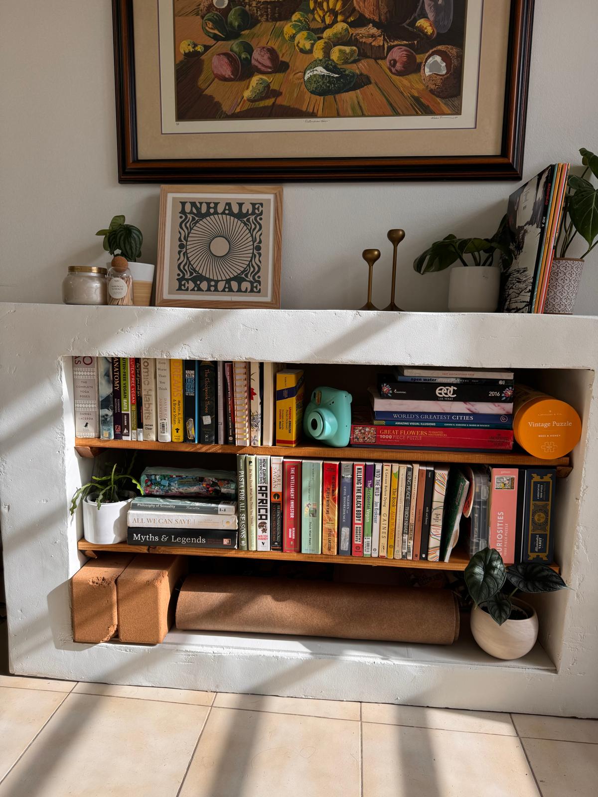 Custom Plaster Book Shelf | Console | Bookcase | Entertainment Stand ...