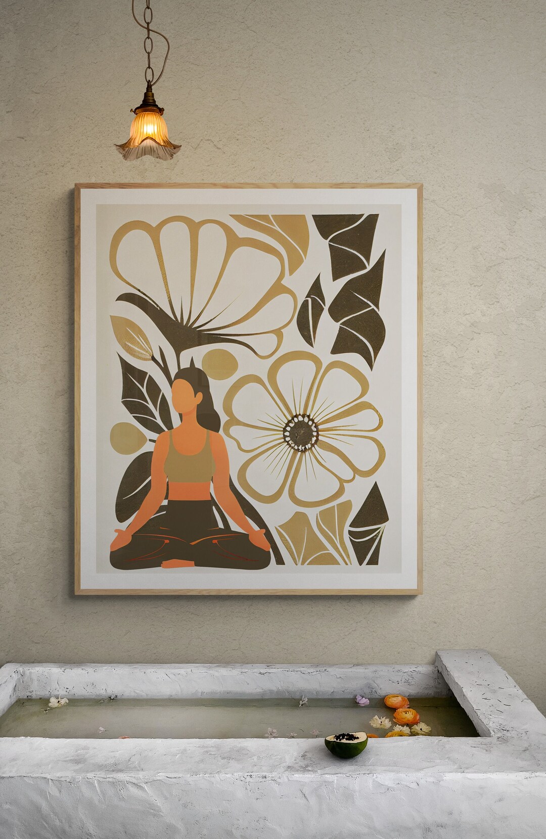 Flower Girl Abstract Floral Art, Digital Download - Etsy