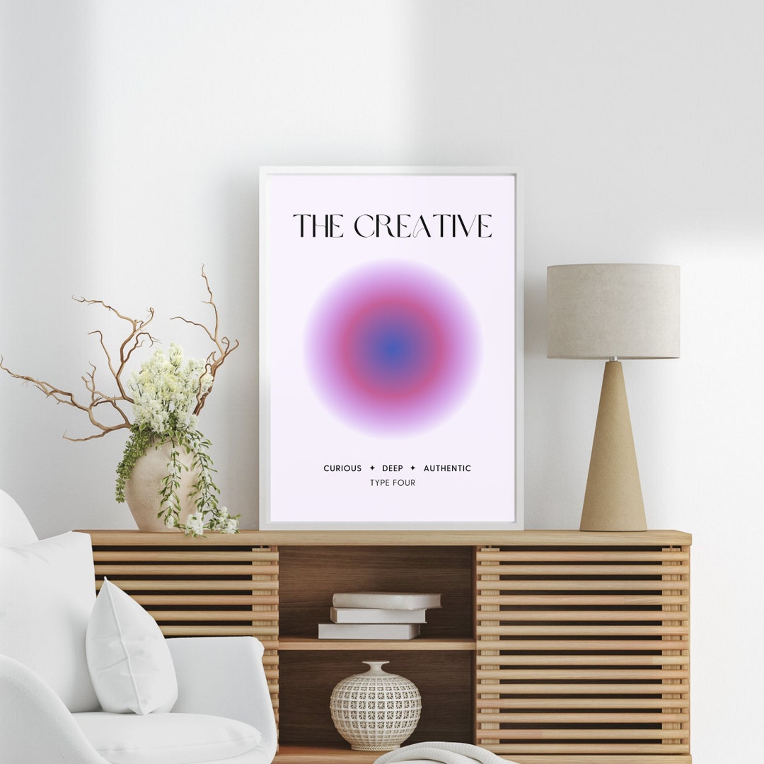 Enneagram 4 Aura Poster for Enneagram Lover Type 4, the Individualist ...