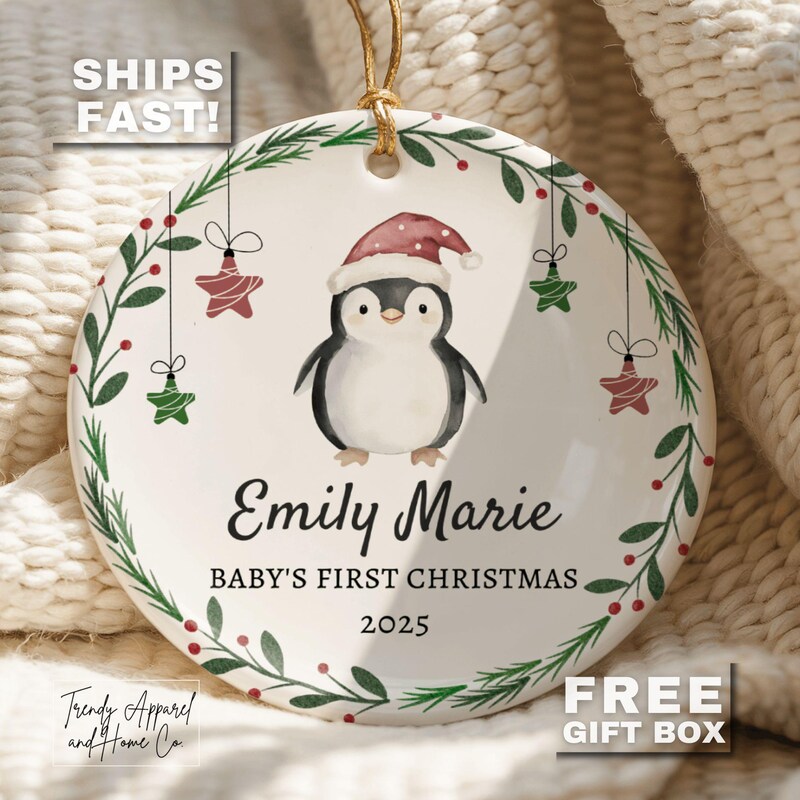 First Home Ornament Penguin - Etsy