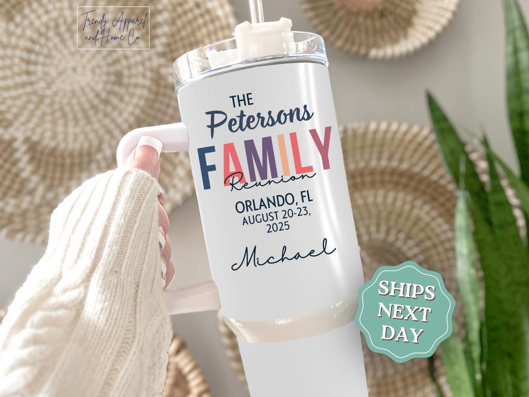 Personalized Family Reunion Tumbler: 40oz Stainless Steel Keepsake - Etsy