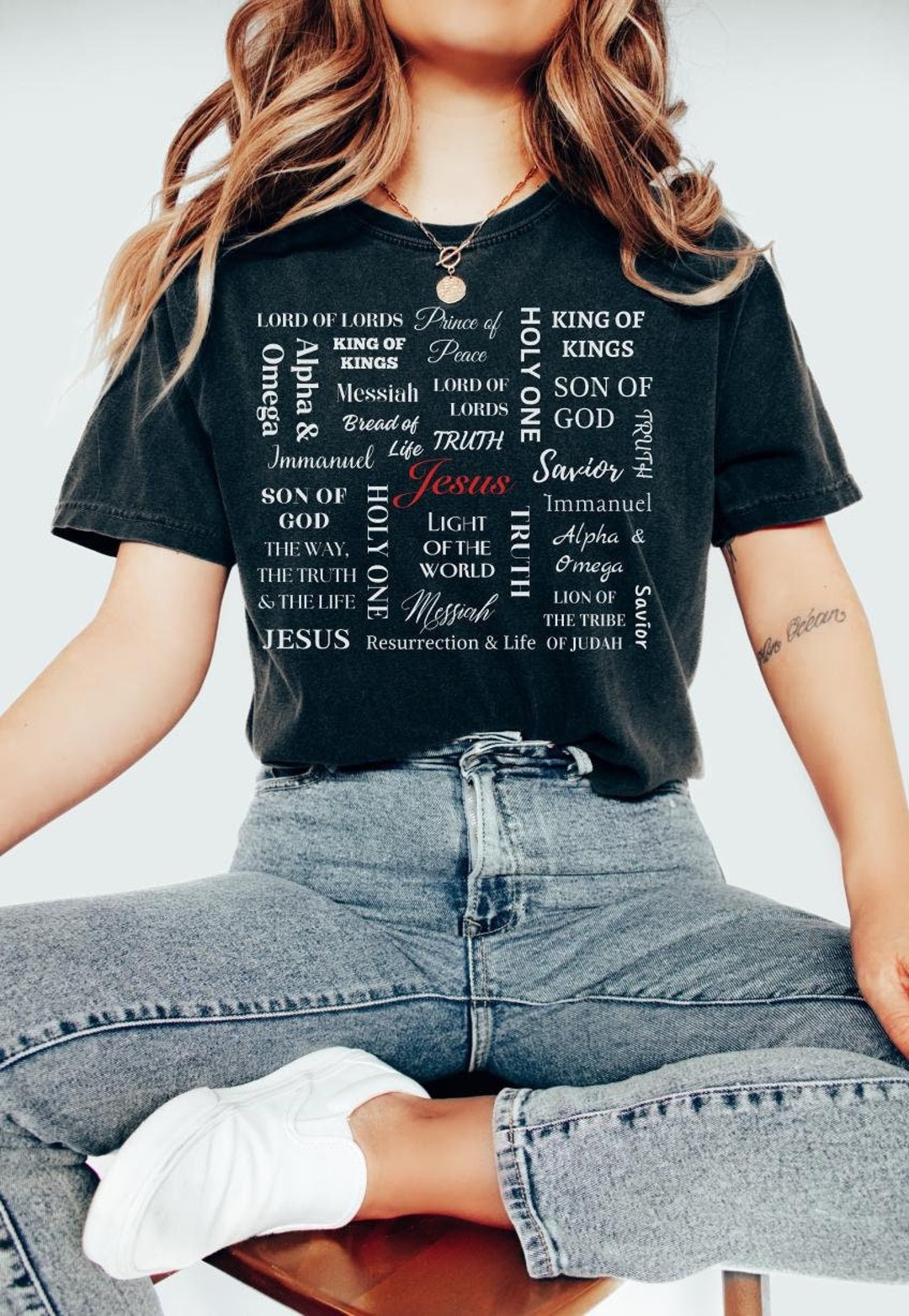 Names of Jesus Shirt, Comfort Colors Tshirt, Christian Shirts ...