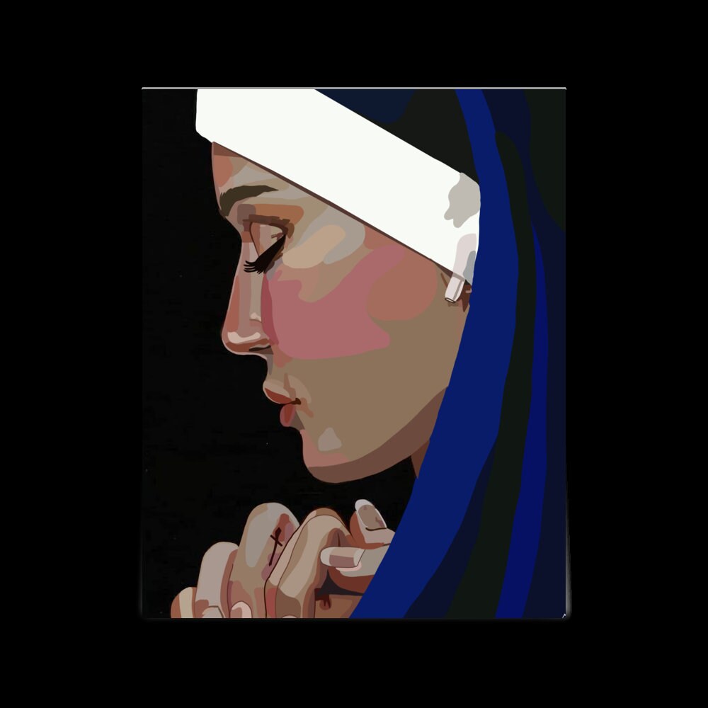 Praying Nun Poster. - Etsy