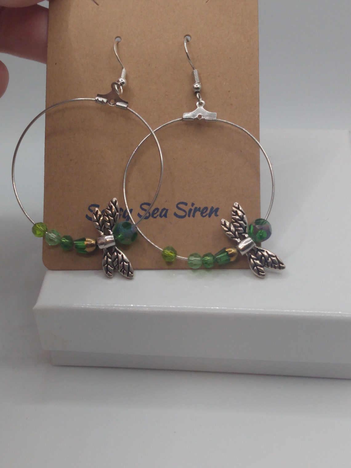 Dragonfly Hoop Earrings - Etsy