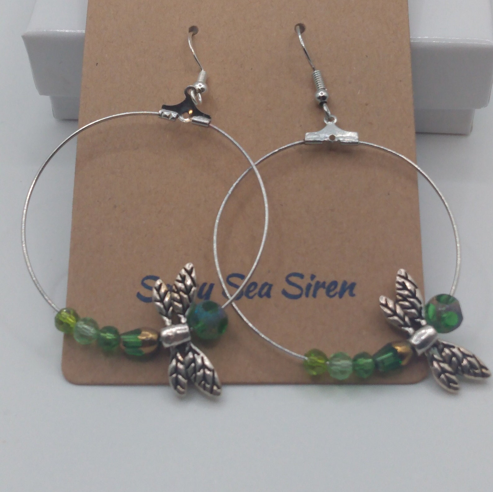 Dragonfly Hoop Earrings - Etsy