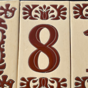 Ceramic House Numbers, Outdoor Address Numbers, Custom Color Decorative ...