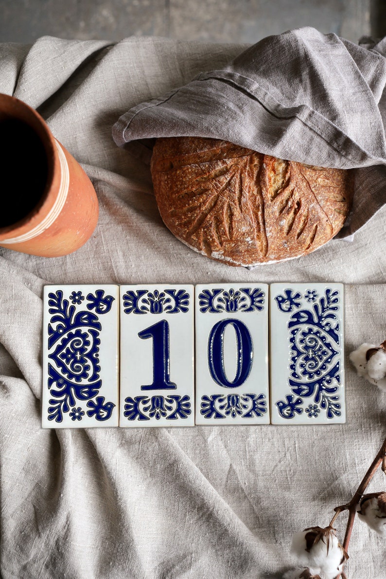 Ceramic House Numbers, Outdoor Address Numbers, Custom Color Decorative ...