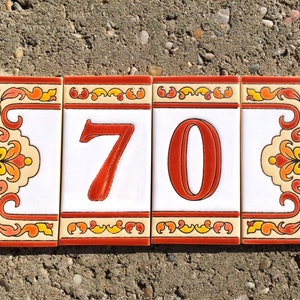 Ceramic House Numbers, Outdoor Address Numbers, Custom Color Decorative ...
