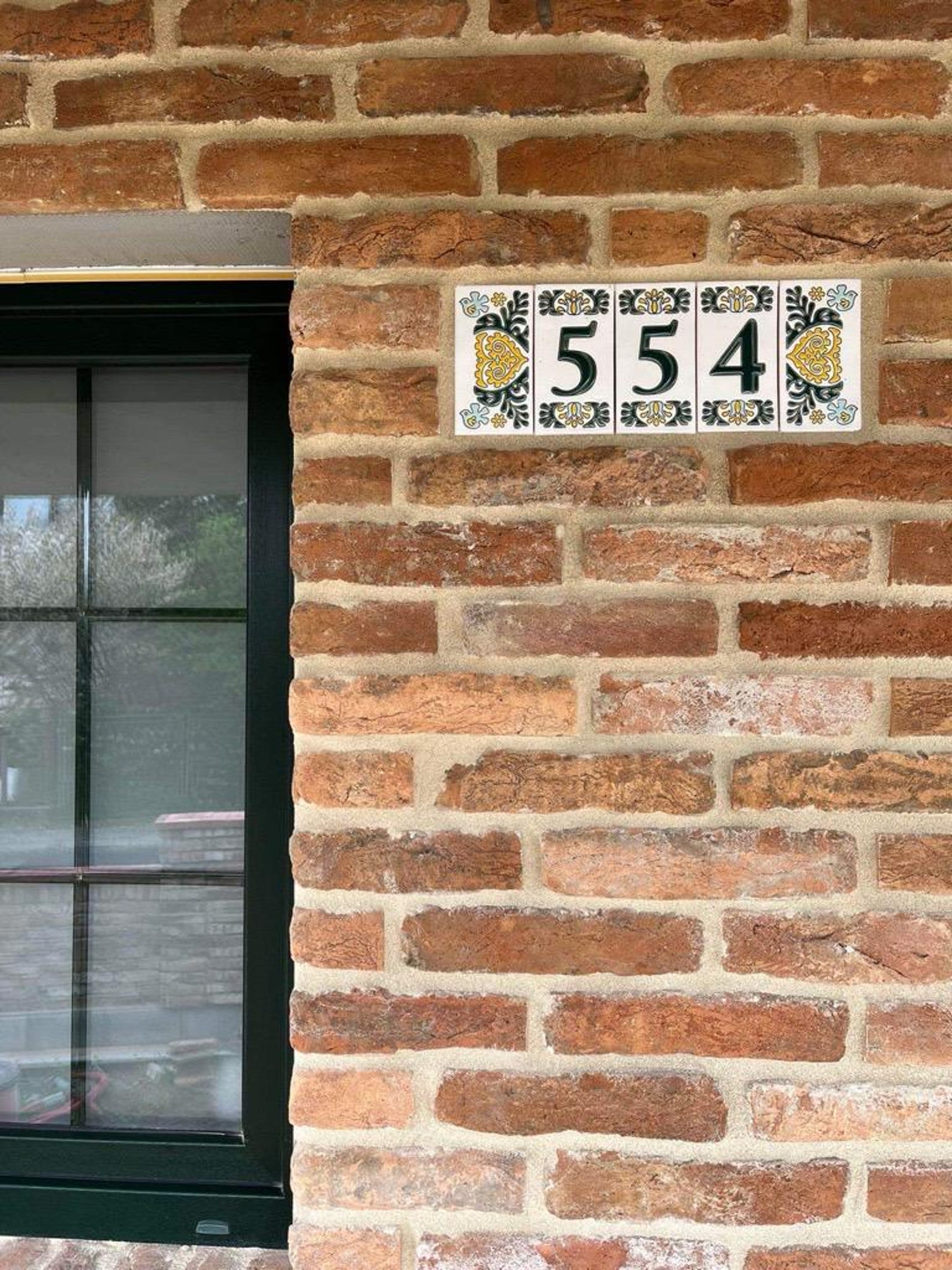 Ceramic House Numbers, Outdoor Address Numbers, Custom Color Decorative ...