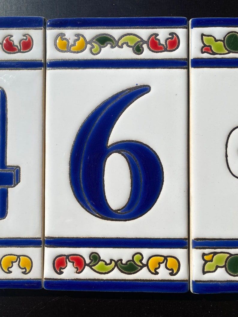 Ceramic House Numbers Outdoor Address Numbers Custom Color - Etsy
