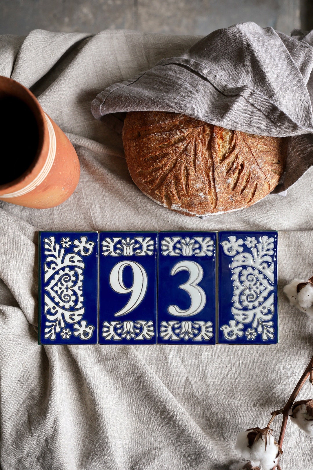 Ceramic House Numbers, Outdoor Address Numbers, Custom Color Decorative ...