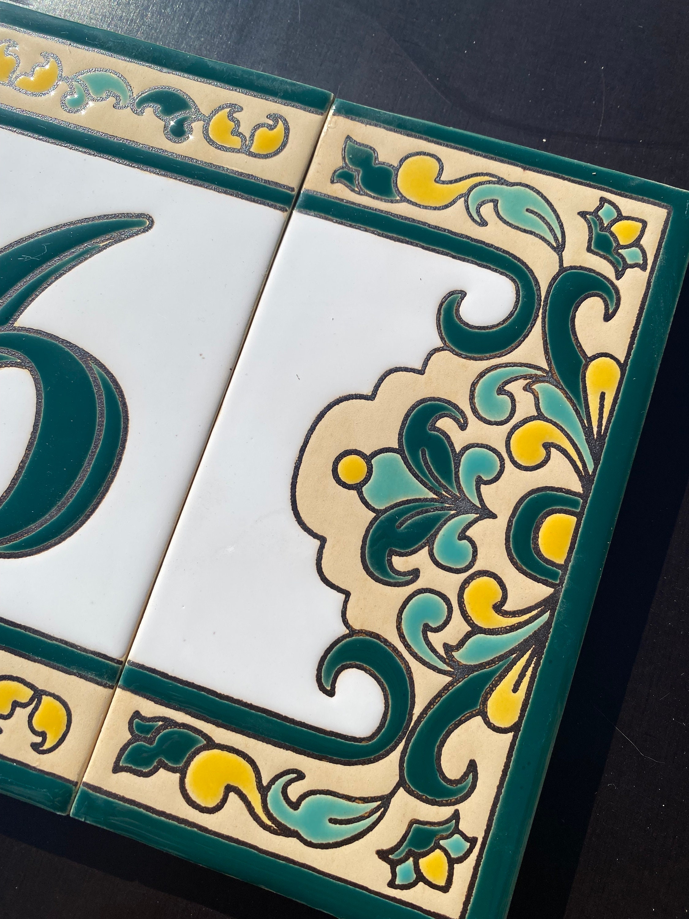 Ceramic House Numbers, Outdoor Address Numbers, Custom Color Decorative ...